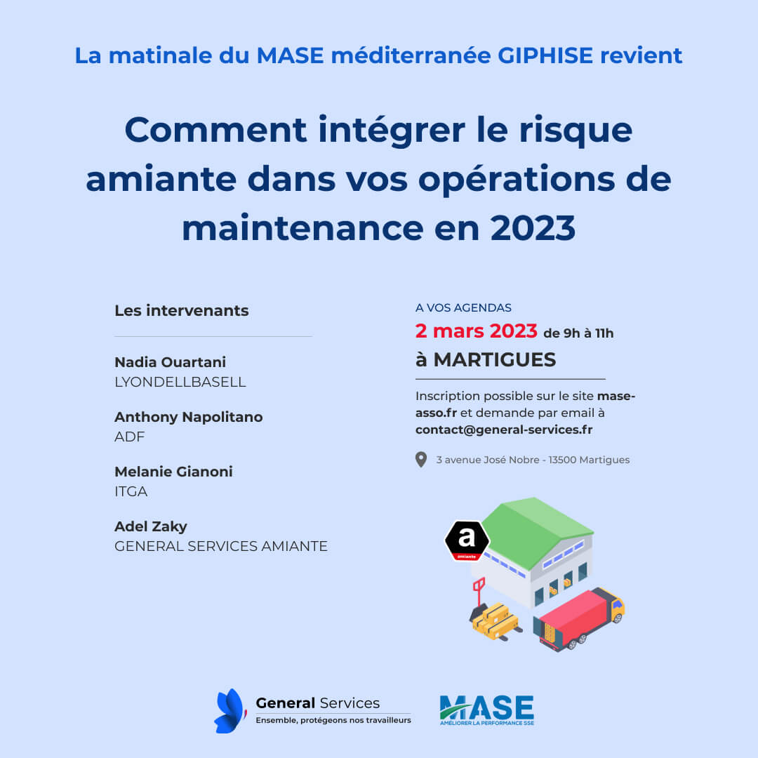 La matinale du MASE méditerranée GIPHISE revient avec un nouveau sujet “Comment intégrer le ...